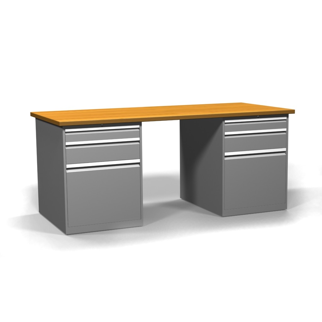 Office Furniture : Two Block Writing Desk